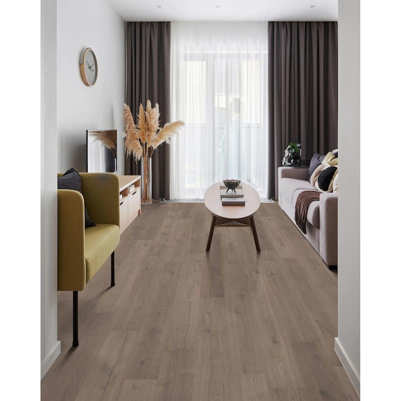 Shaw SL120 Oak Crest 51" x 8" Textured Laminate Flooring with Medium - Overstock - 42584489